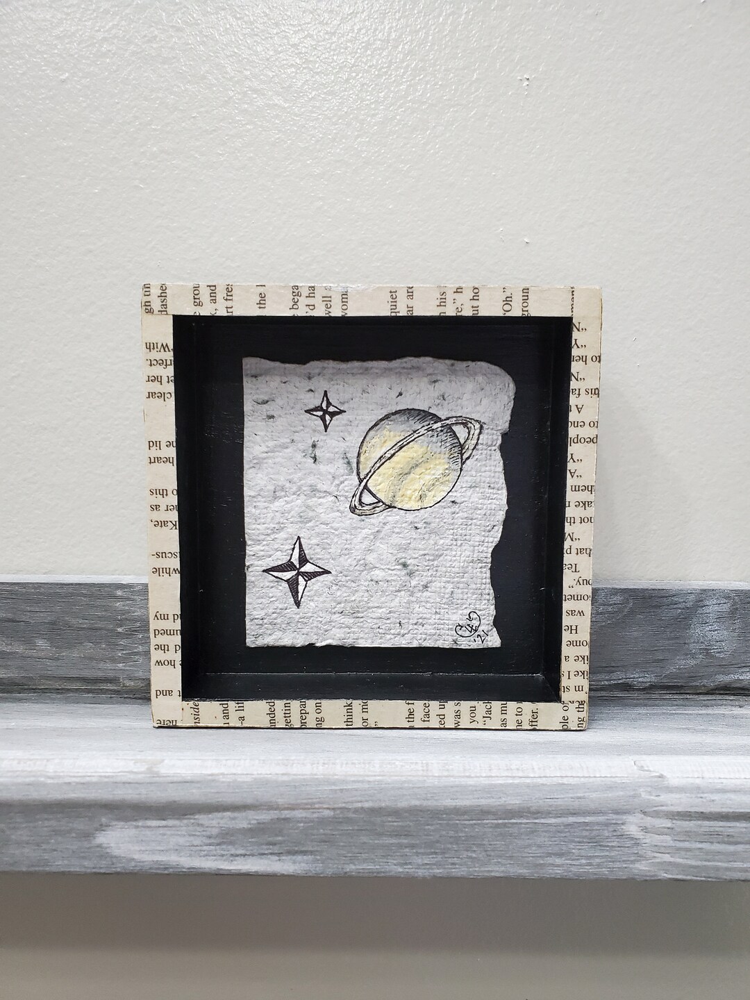 Out of This World: Galactic Neighbors | 5"x5" | Handmade Recycled Paper ...