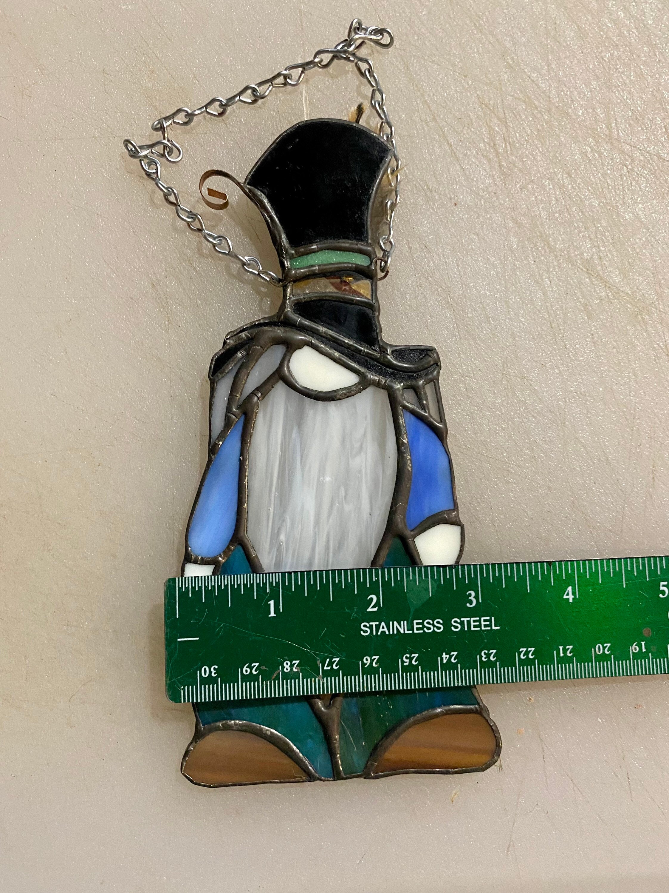 Stained Glass Mr. Top Hat Gnome 1 - Etsy