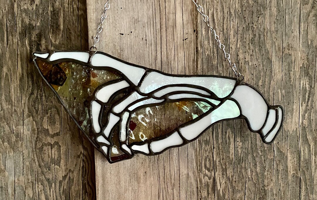 Stained Glass Skeleton Hand - Etsy