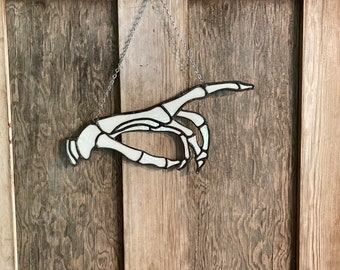 Glass Skeleton Hand - Etsy