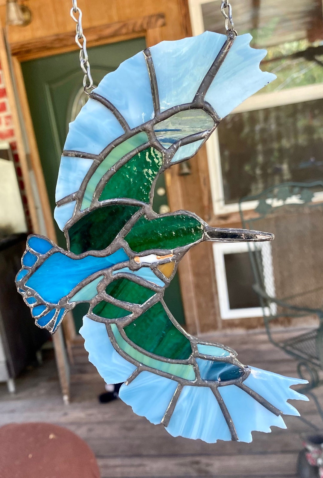 Stained Glass Kingfisher - Etsy