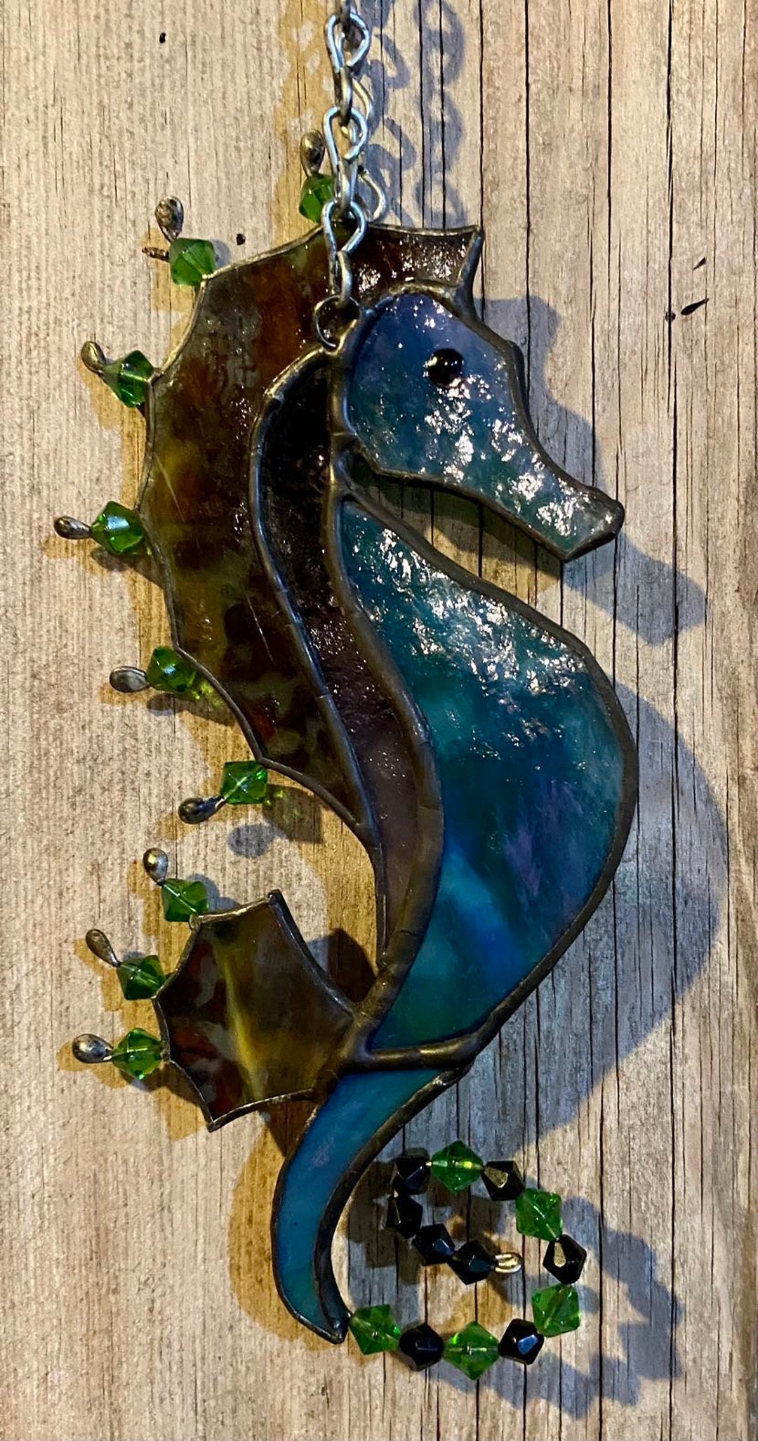 Stained Glass Seahorse - Etsy