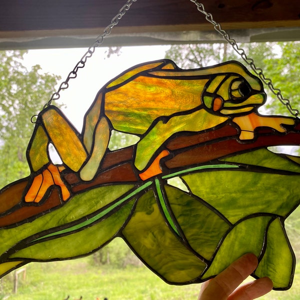 Stained Glass Frog - Etsy
