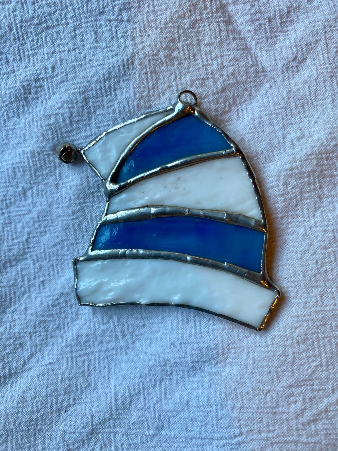 Stained Glass Stripped Stocking Cap Ornament - Etsy