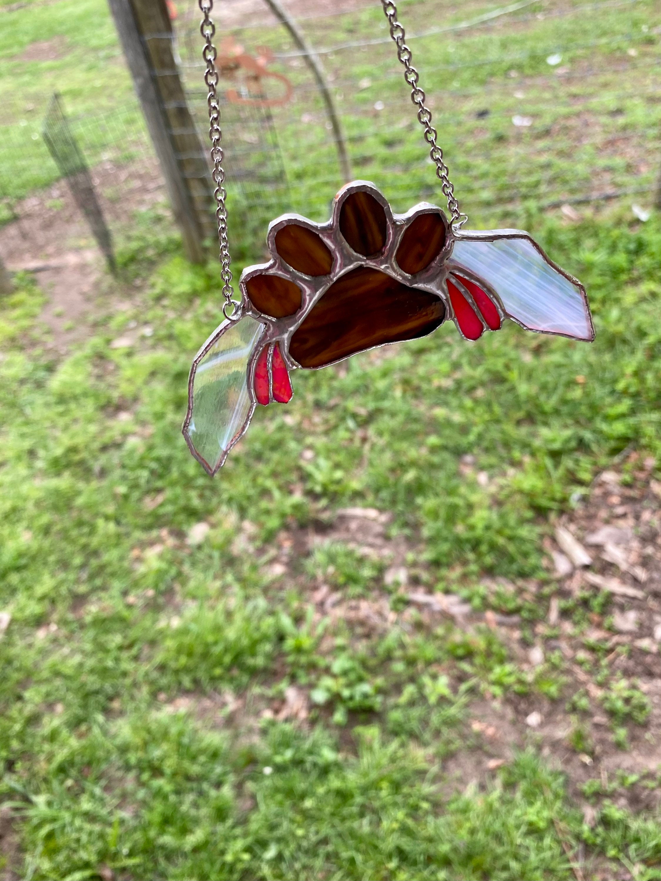 Angle/fairy Puppy Paw Print - Etsy UK