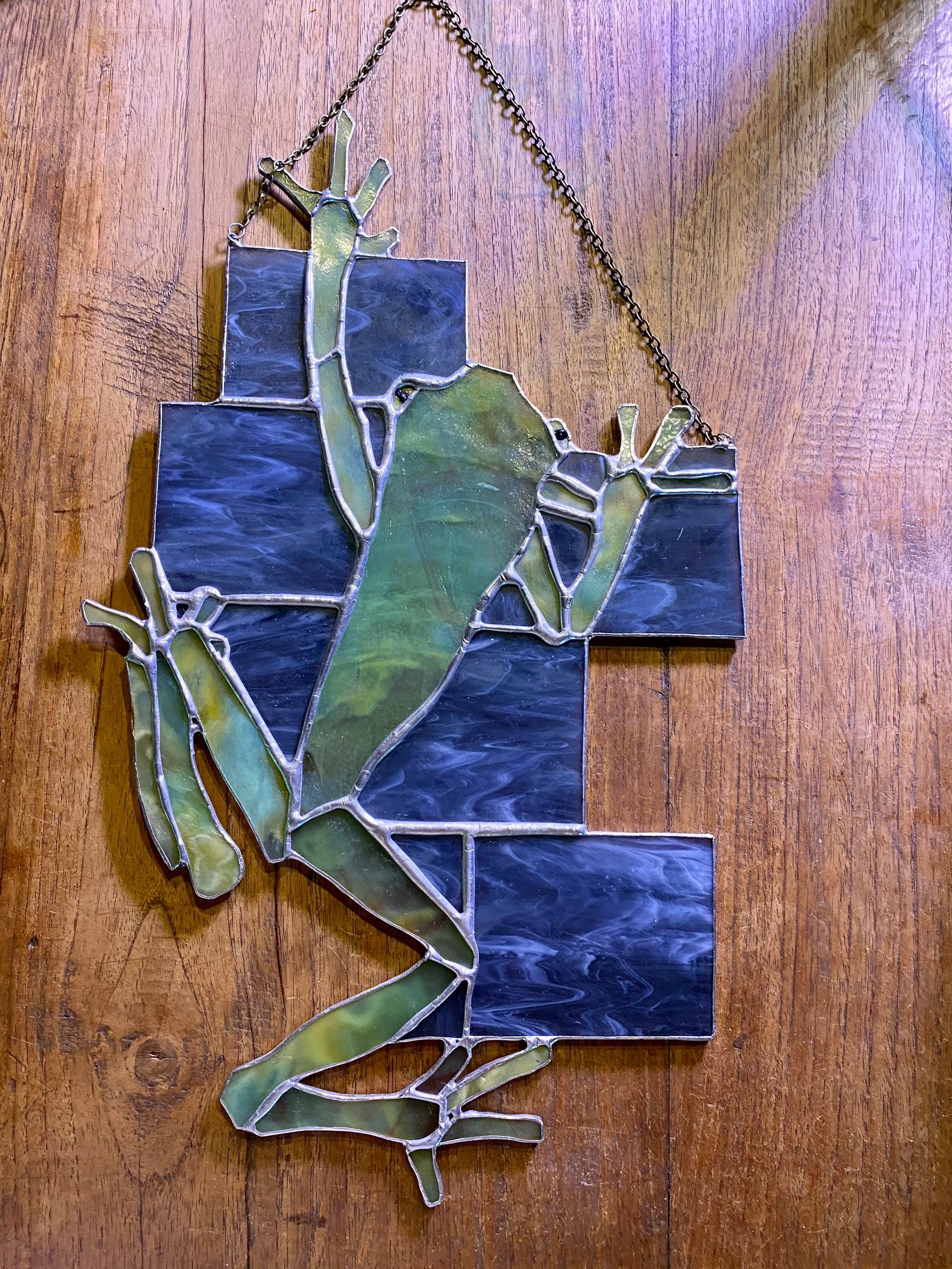 Stained Glass Splat Tree Frog - Etsy