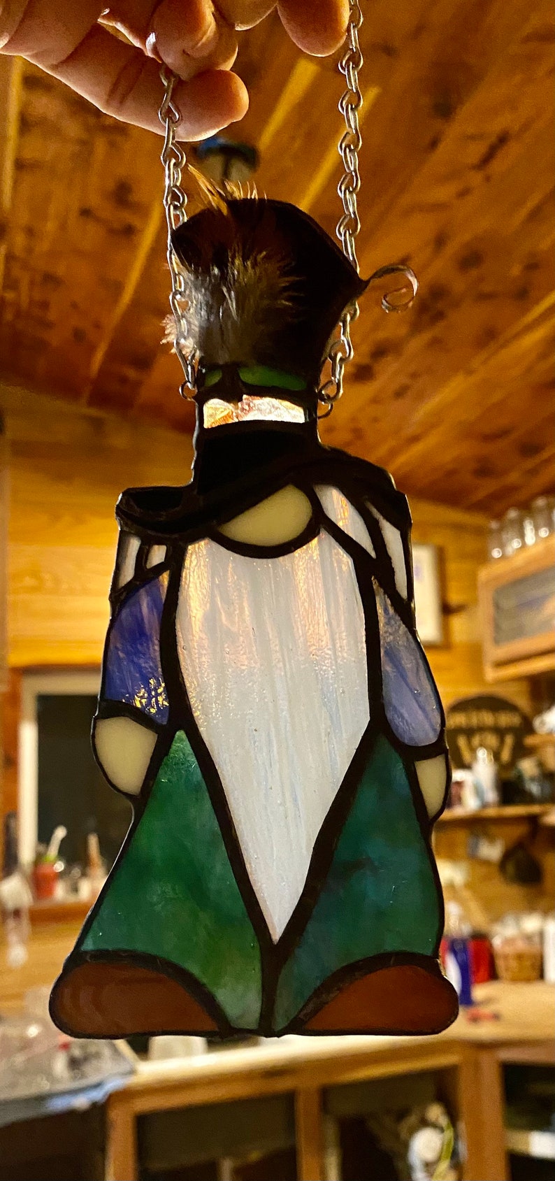 Stained Glass Mr. Top Hat Gnome 1 - Etsy