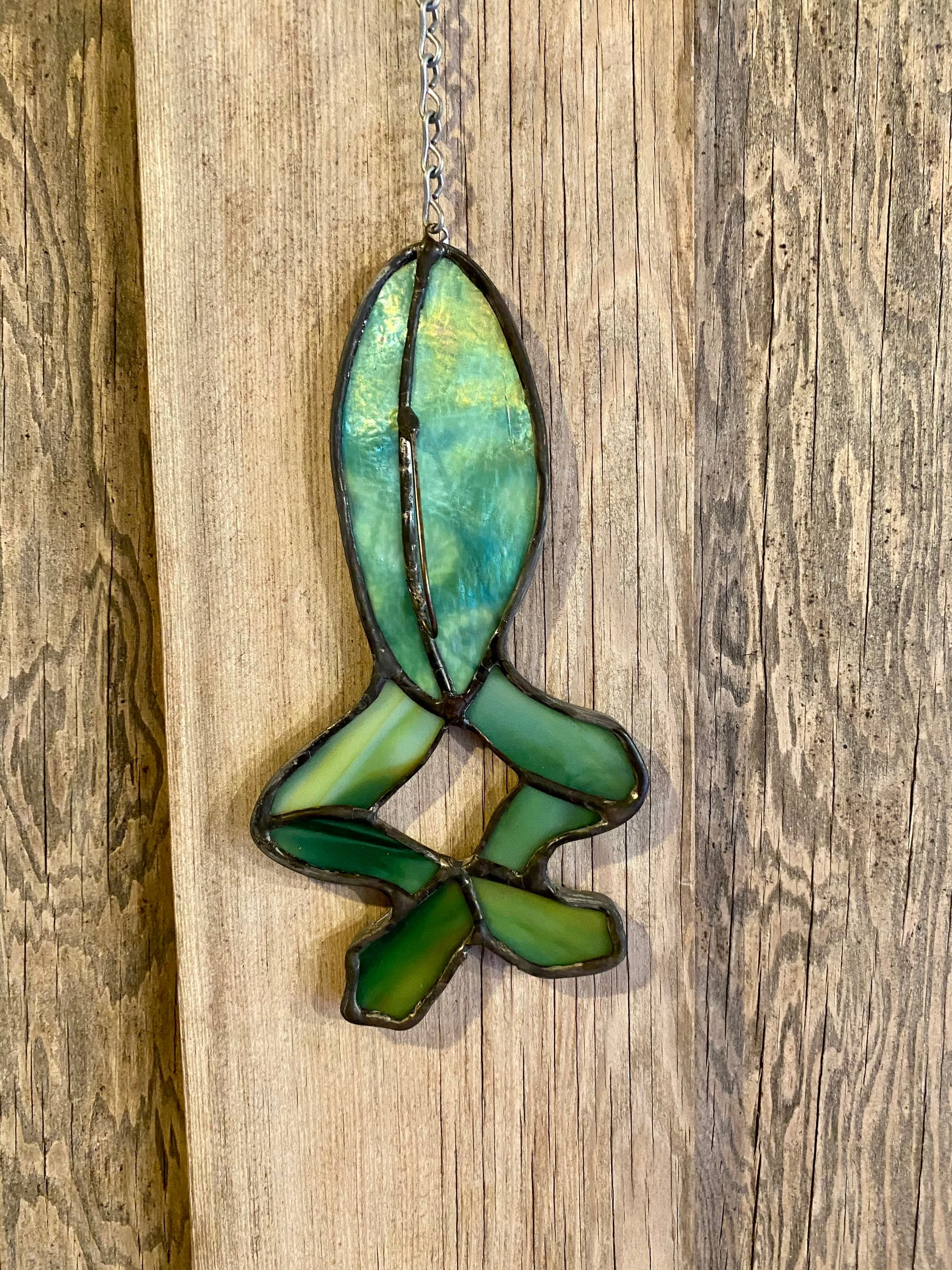 Stained Glass Frog Lure Sun Catcher - Etsy