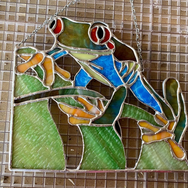 Stained Glass Frog - Etsy