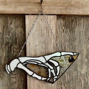 Stained Glass Skeleton Hand - Etsy