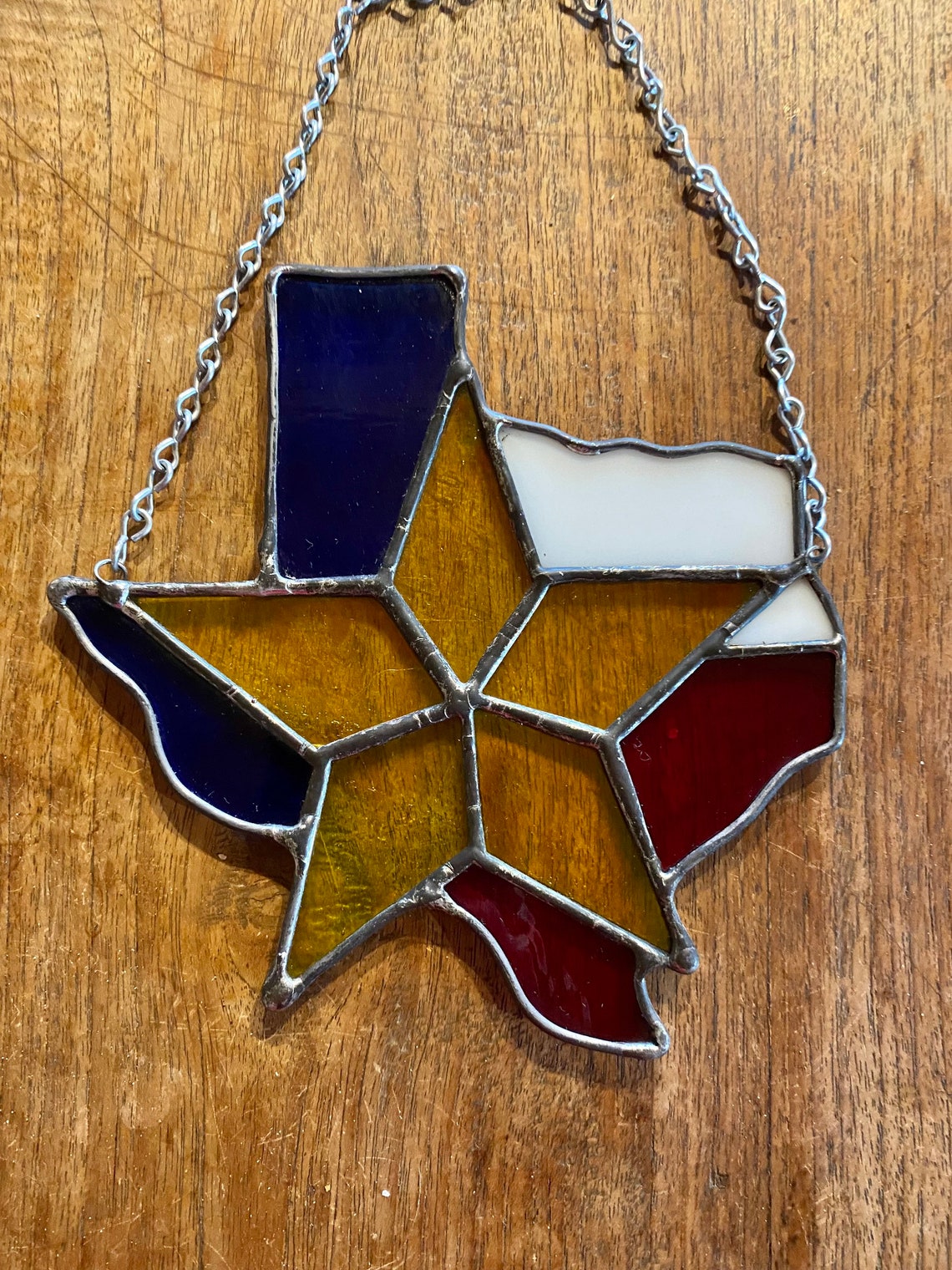 Texas State and Star Crafted From Stained Glass. | Etsy
