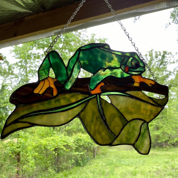 Stained Glass Frog - Etsy