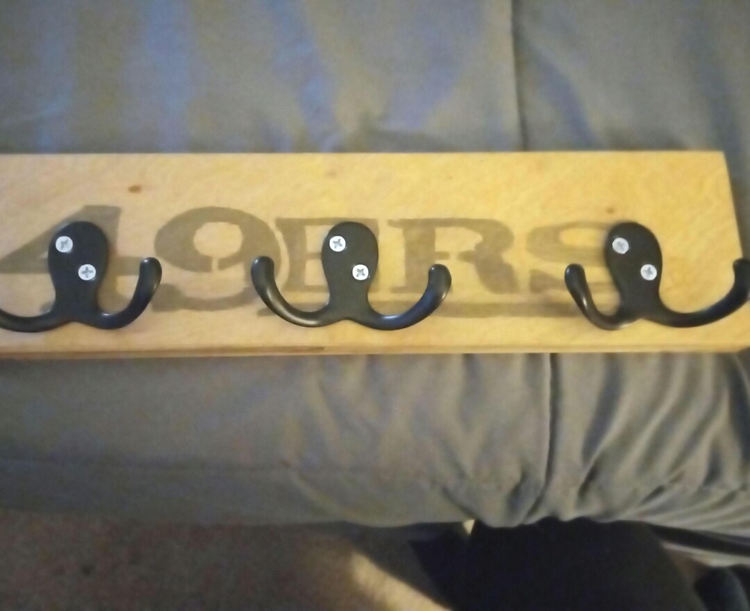 Custom Made San Francisco 49ers Key Holder Wall Plaque - Etsy