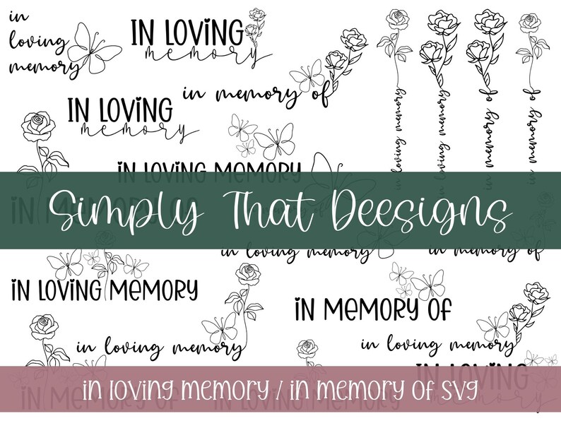 In Loving Memory SVG | in Loving Memory PNG | in Memory of SVG | in ...