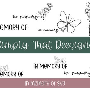 In Memory of SVG | in Memory of Png | Butterfly Png | Butterfly Svg ...