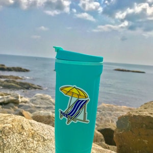 Vintage Deck Chair Sticker - Etsy