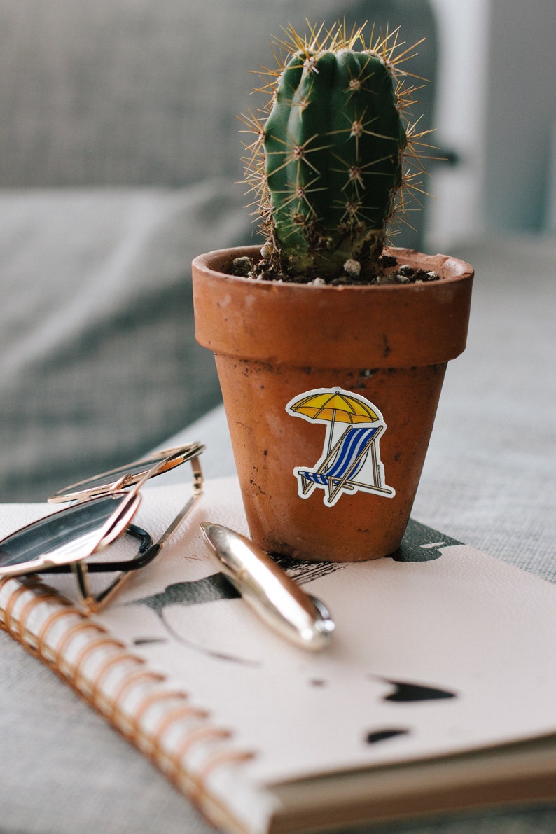 Vintage Deck Chair Sticker - Etsy