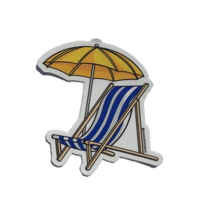 Vintage Deck Chair Sticker - Etsy