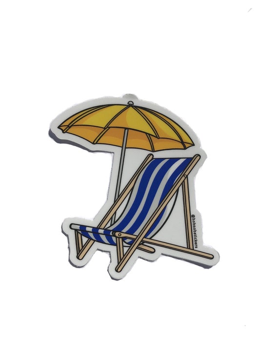 Vintage Deck Chair Sticker - Etsy