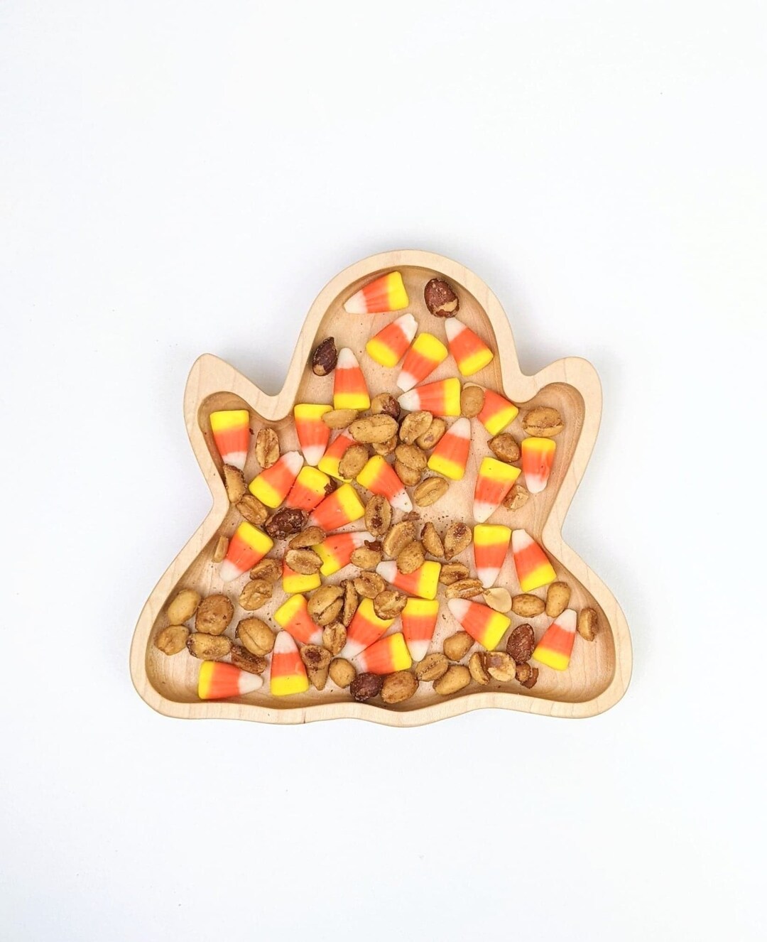 Wooden Ghost or Pumpkin Candy Dish for Halloween | Fall Coffee Table ...