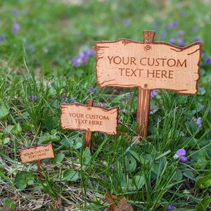 Gift for Plant Lover | Custom Sign for House Plant | Small Garden Sign ...