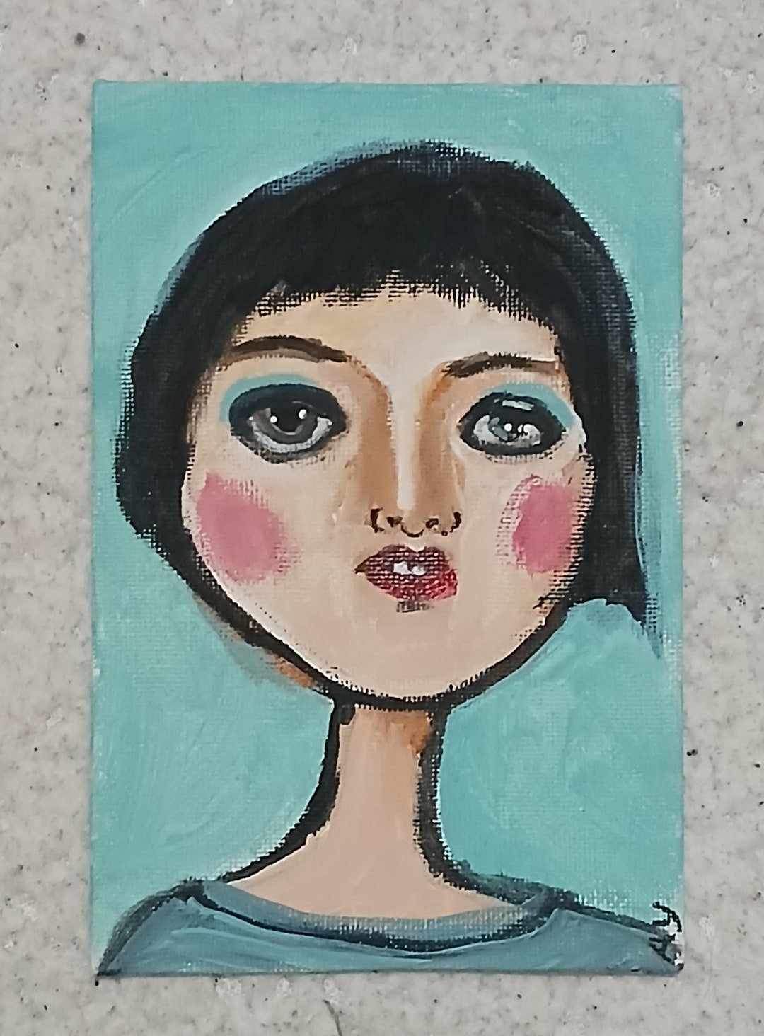 How My ADHD Looks Like - Folk Art - Whimsical Art - Original Mini ...