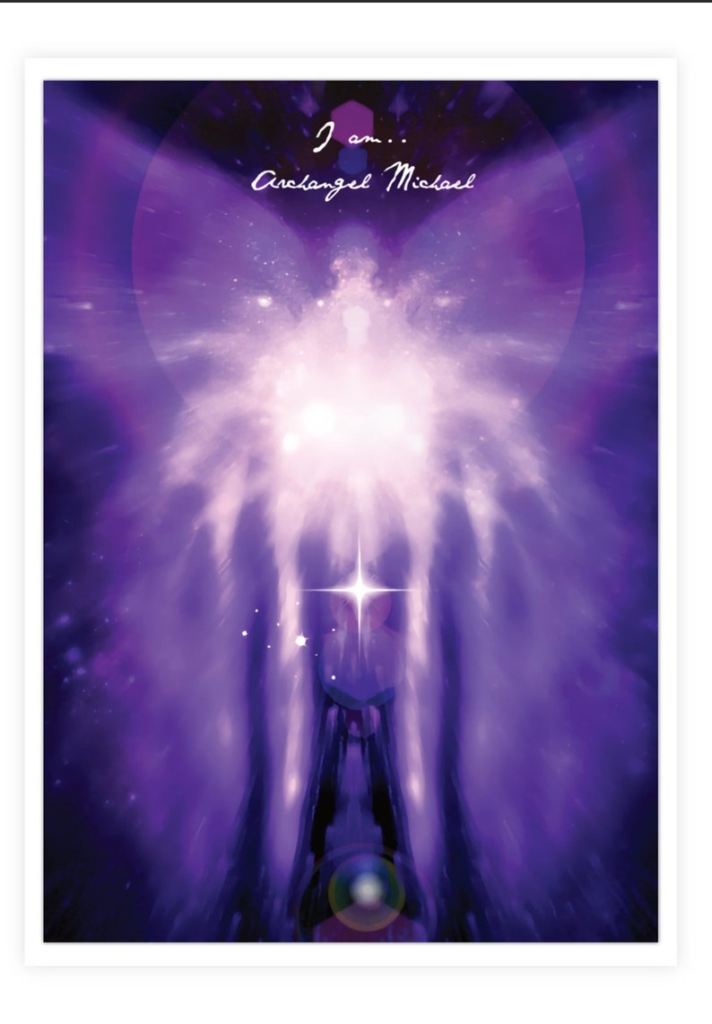 Archangel Michael Angel of Protection print Includes A - Etsy