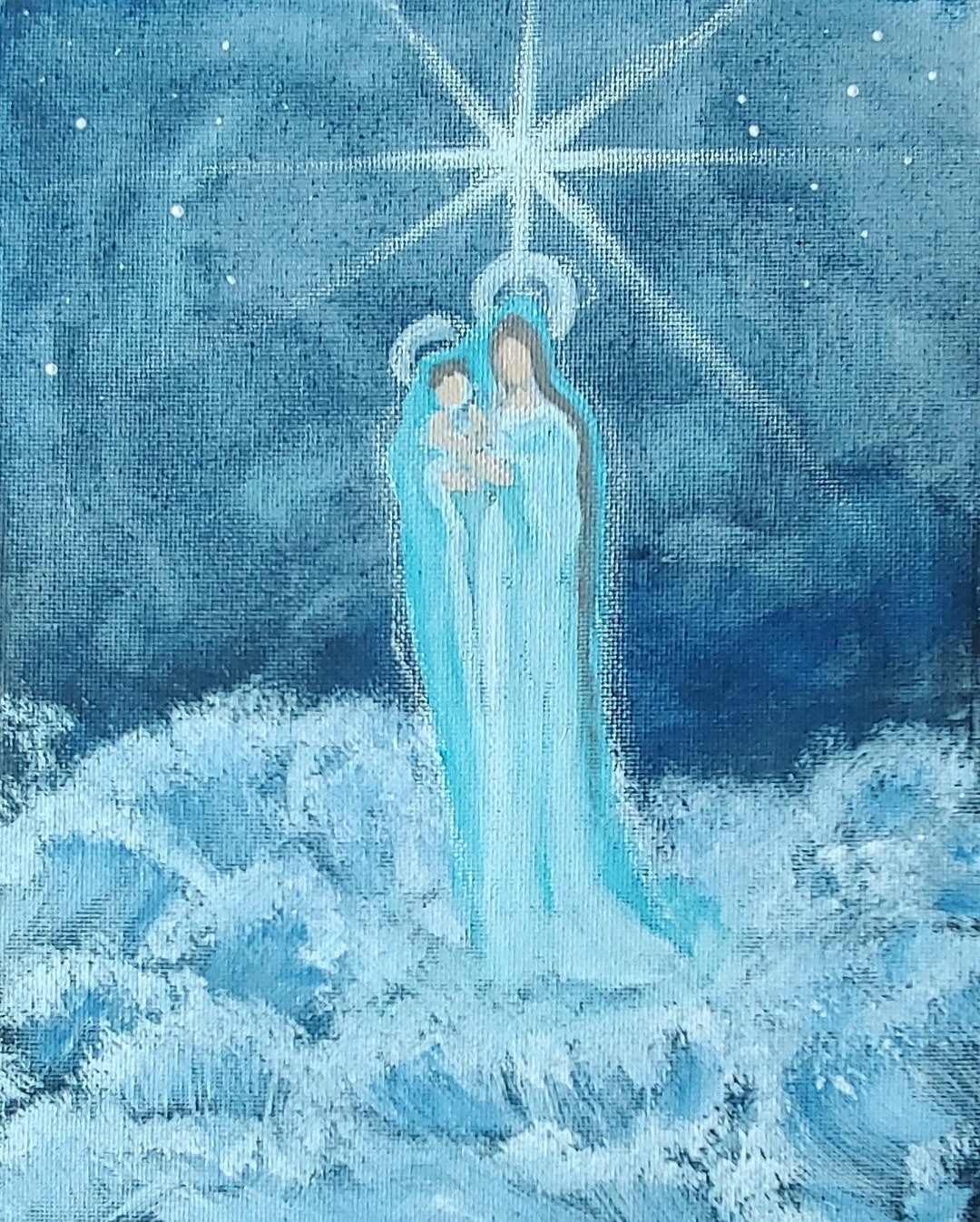 Reserved Original Painting of Our Lady Star of the Sea Stella Maris - Etsy
