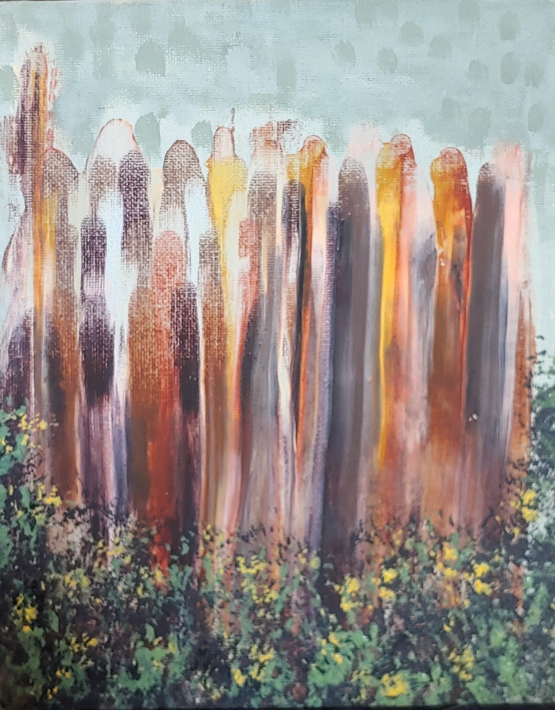 Angel Gathering Original Painting on Stretched Canvas by - Etsy