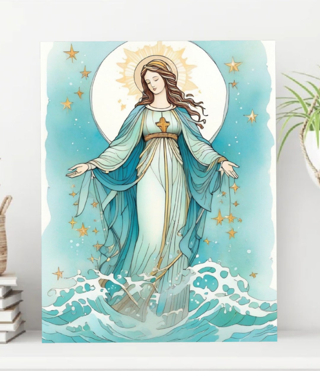 Our Lady Star of the Sea Stella Maris Art Print - Etsy