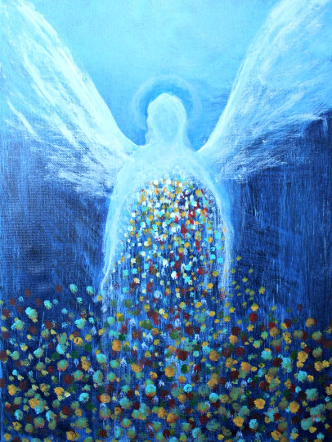 Intuitive Angel Soul Paintings on Stretched Canvas ~ Includes a ...