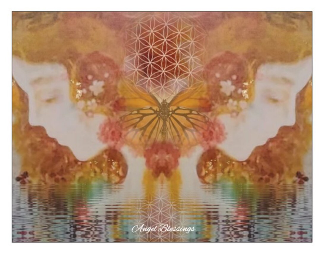 Angel Blessings - Limited Art Print - Holiday Card - Etsy