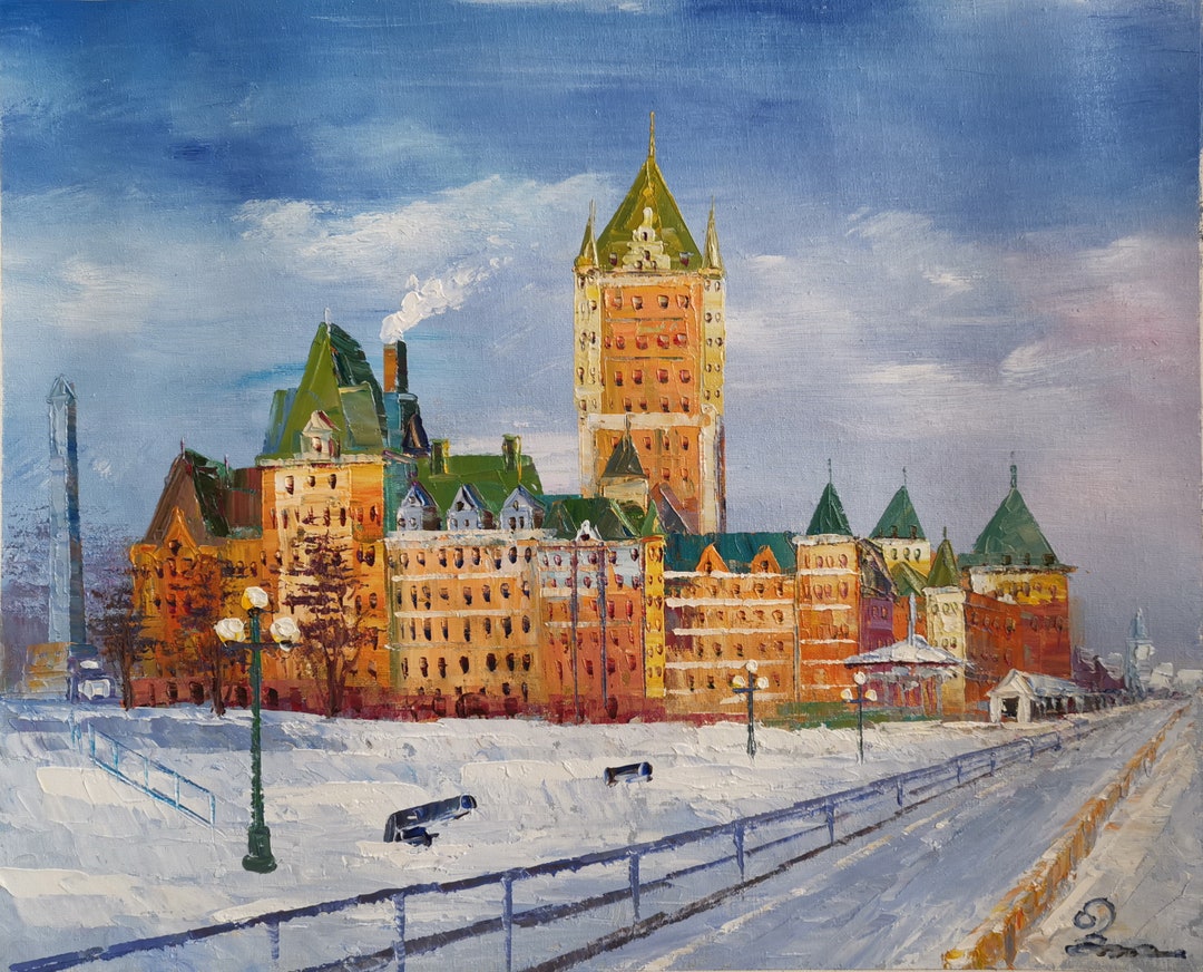 The Château Frontenac, After Snow,quebec City QC Canada-koking Fort ...