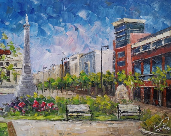 Racine Wisconsin Monument Square-KoKing FORT-k1658-Home Decor | Etsy