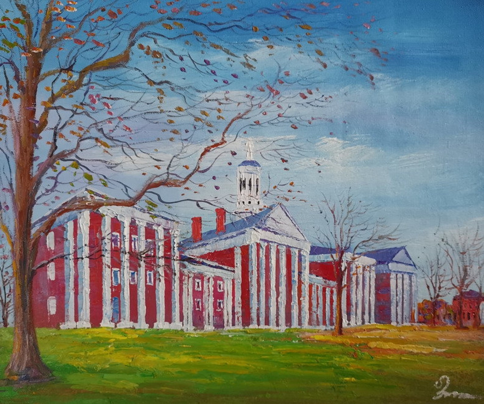 Campus in Fall, Washington and Lee University, Lexington, Virginia ...