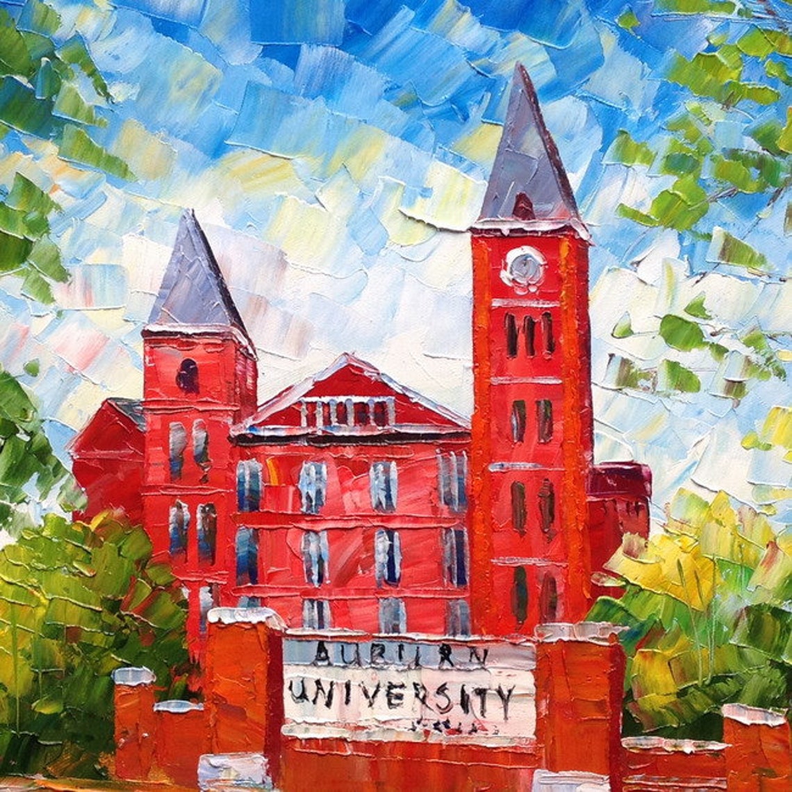 Samford Hall Located at Auburn University Al-koking | Etsy