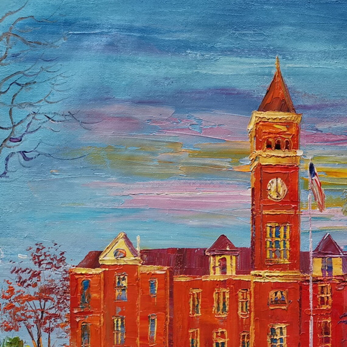 Campus Tillman Hall in University Klugh Avenue Clemson - Etsy