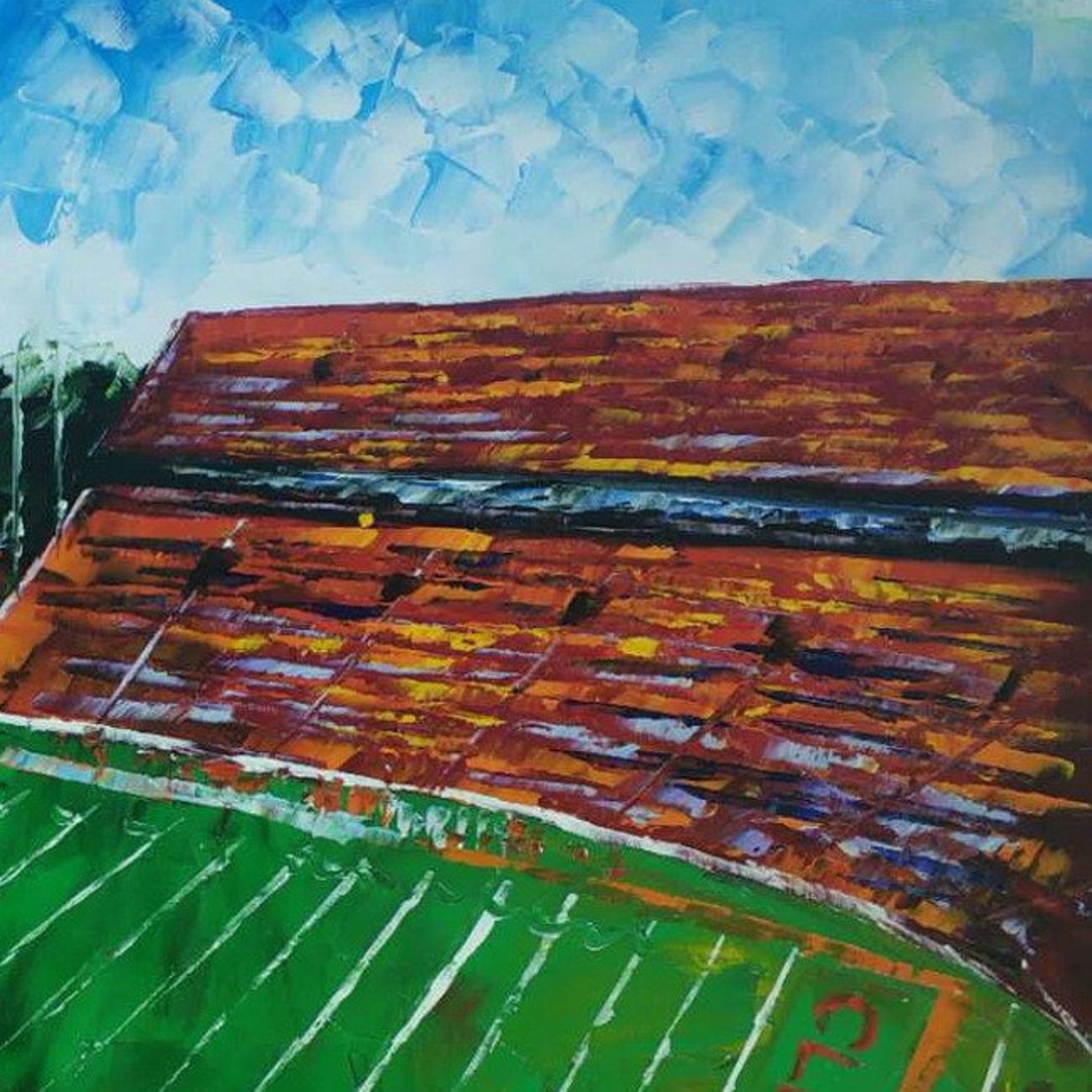 Memorial Stadiumtigers Clemson South Carolina-koking - Etsy