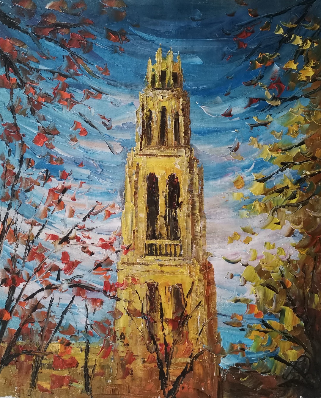 Yale Harknesstower Fall Autumn-koking Fort-g545-home Decor Holiday ...