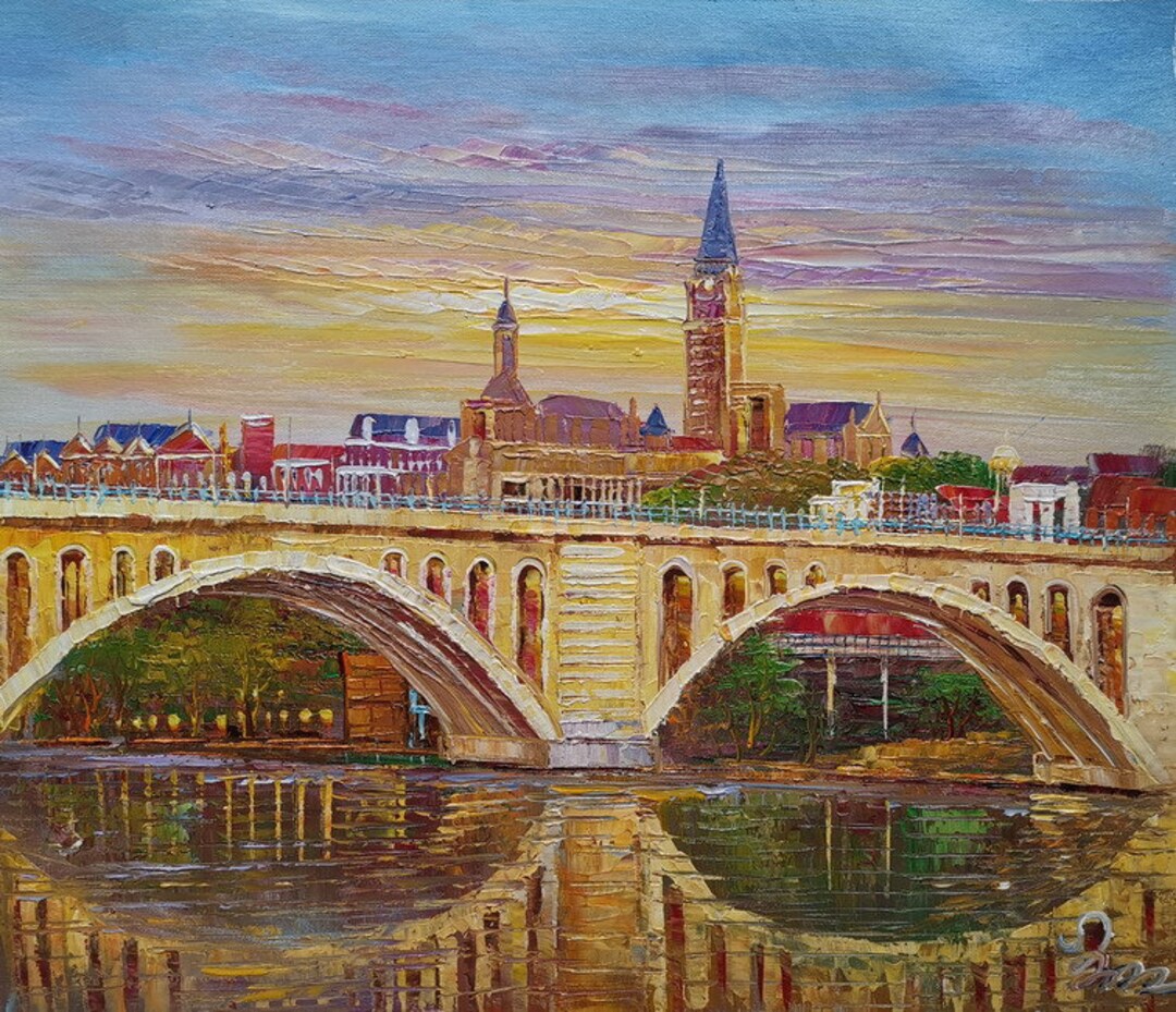 The Key Bridge, Georgetown Washington-koking Fort-z357-home Decor ...
