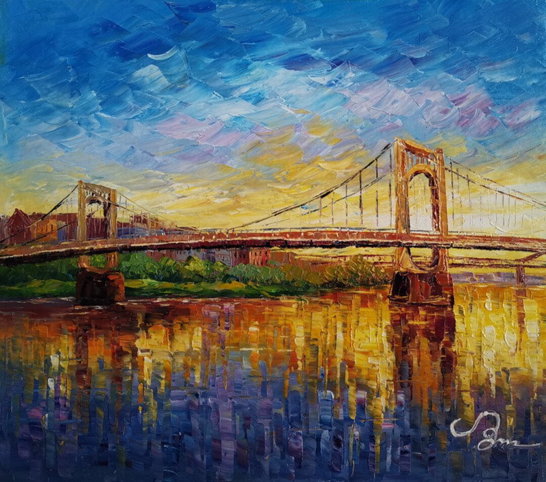 Ninth Street Bridge Downtown Pittsburgh at Sunrise-koking Fort-k1383 ...