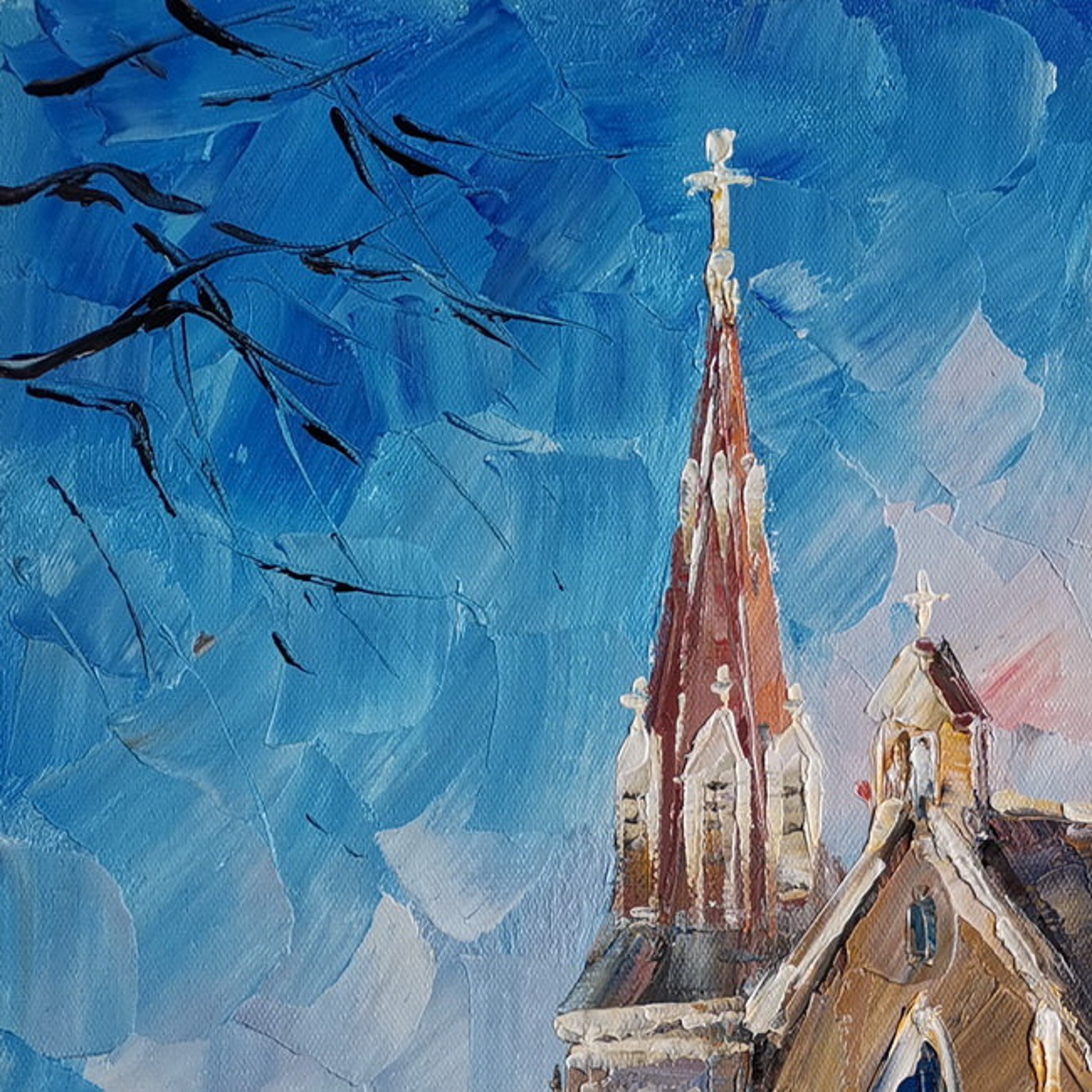 SNOWED St. Thomas of Villanova Church Villanova - Etsy