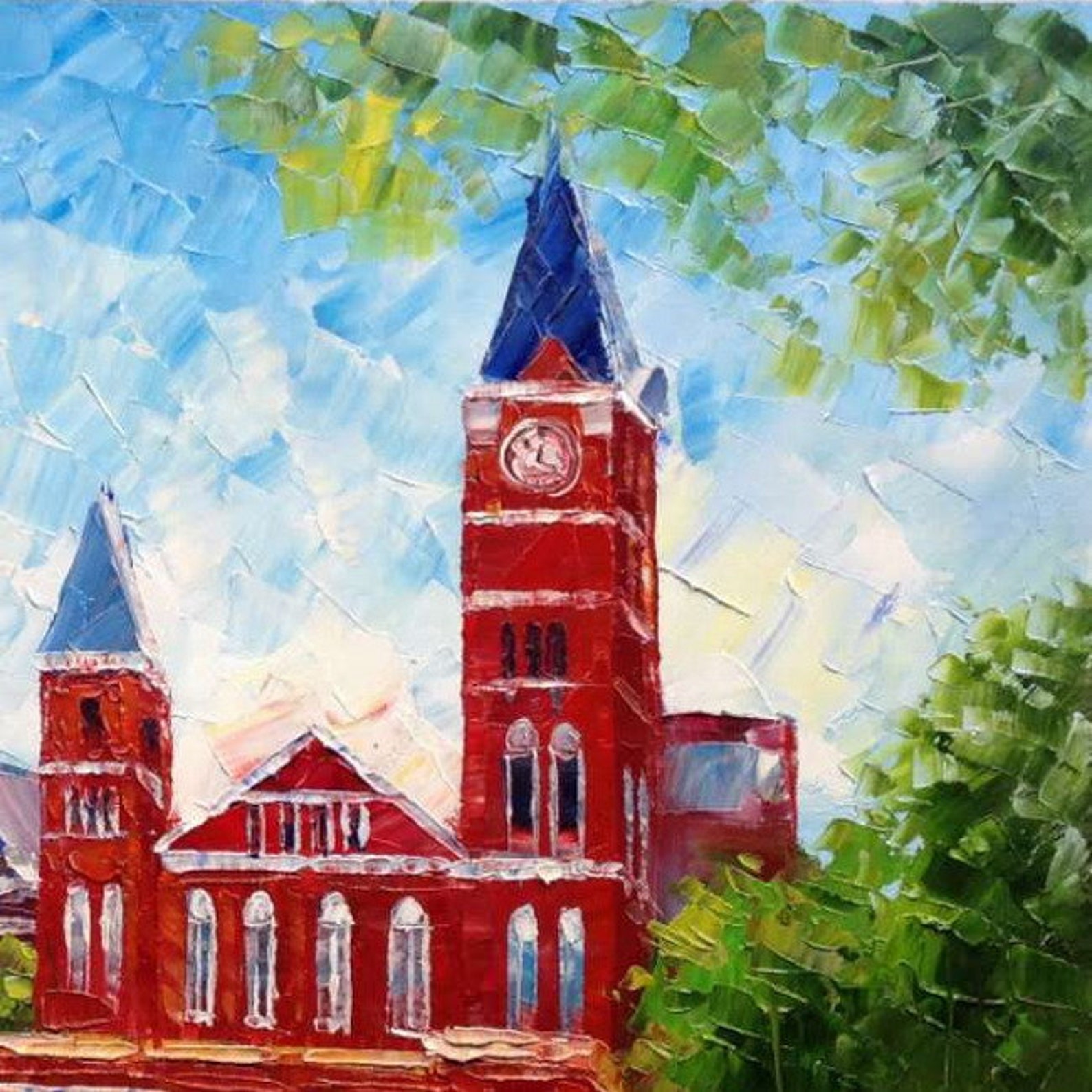 Samford Hall Located in Auburn University Alabama KoKing | Etsy