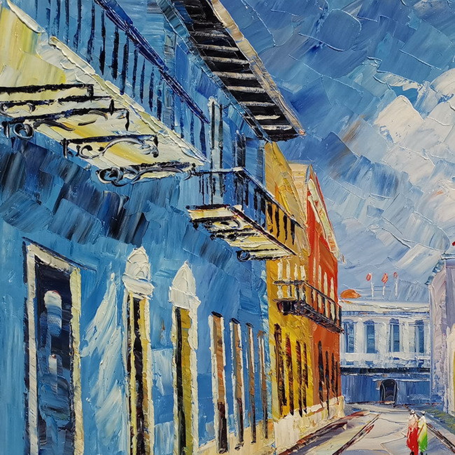 Street in San Juan Puerto Rico, the Old Town-koking Fort-k1529-home ...