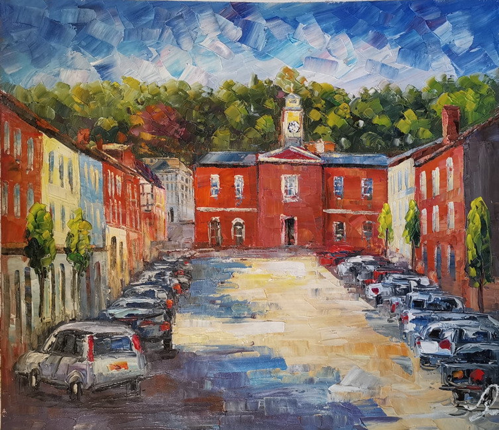 Town Centre Montgomery Wales West of the English - Etsy