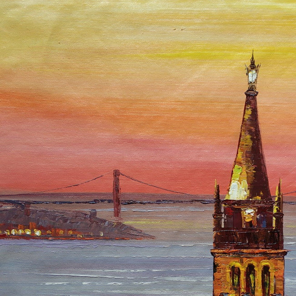 Sather Tower and Bridge, Viewed From University of California, Berkeley ...