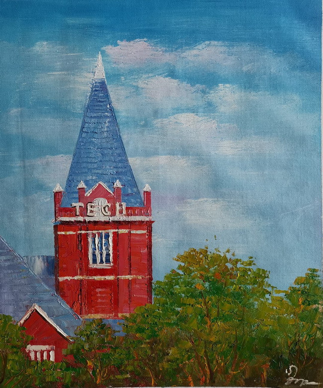 Tech Tower Georgia Institute of Technology-koking Fort-z536-home Decor ...