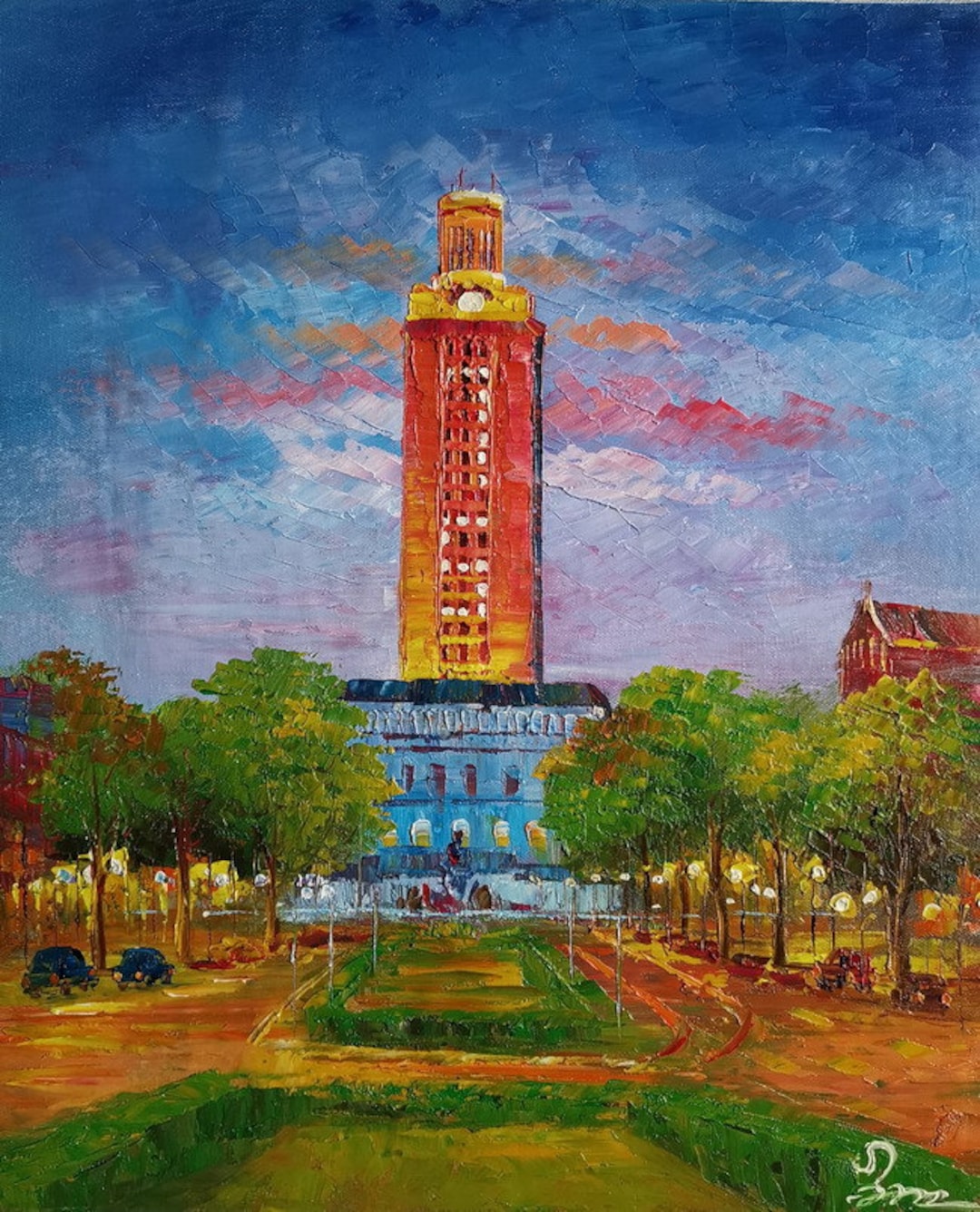 UT University Tower in Campus, Austin Texas-koking Fort-z539-home Decor ...