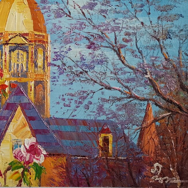 Spring Bloom Golden Dome University of Notre Dame Notre - Etsy