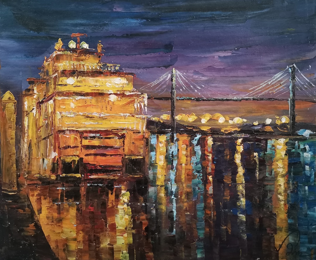 Riverboat, and Savannah Bridge at Night, Savannah Usa-koking Fort-g521 ...